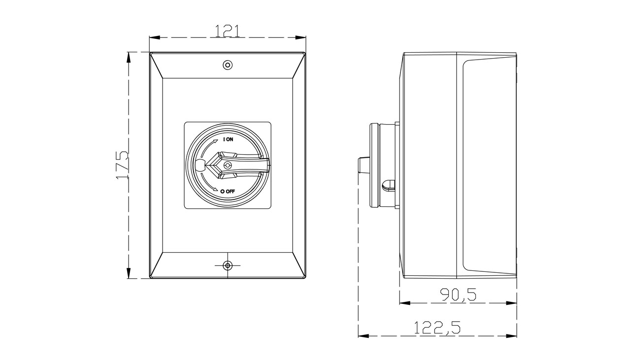 Weathersafe Rotary Isolator Switch – 4 Pole 63A | DETA Electrical
