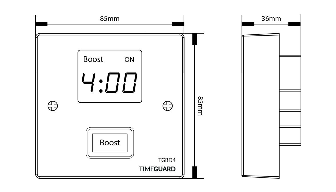 4 Hour Digital Boost Timer With Countdown Display | DETA Electrical