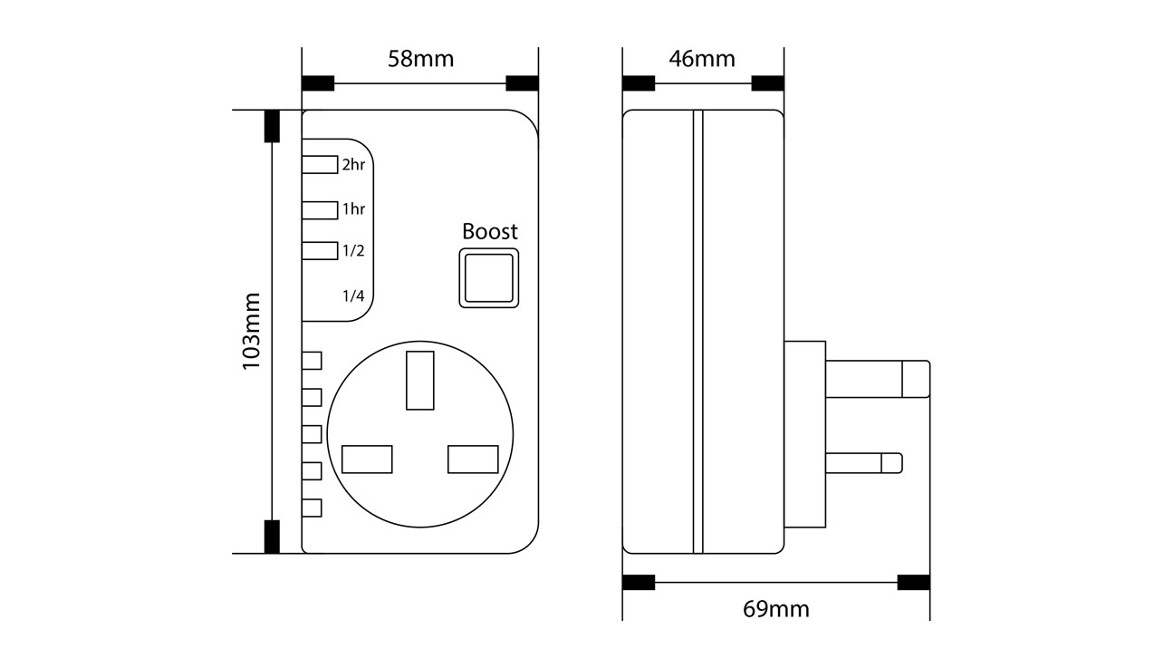 Boostmaster 2 Hour Plug-In Electronic Boost Timer | DETA Electrical