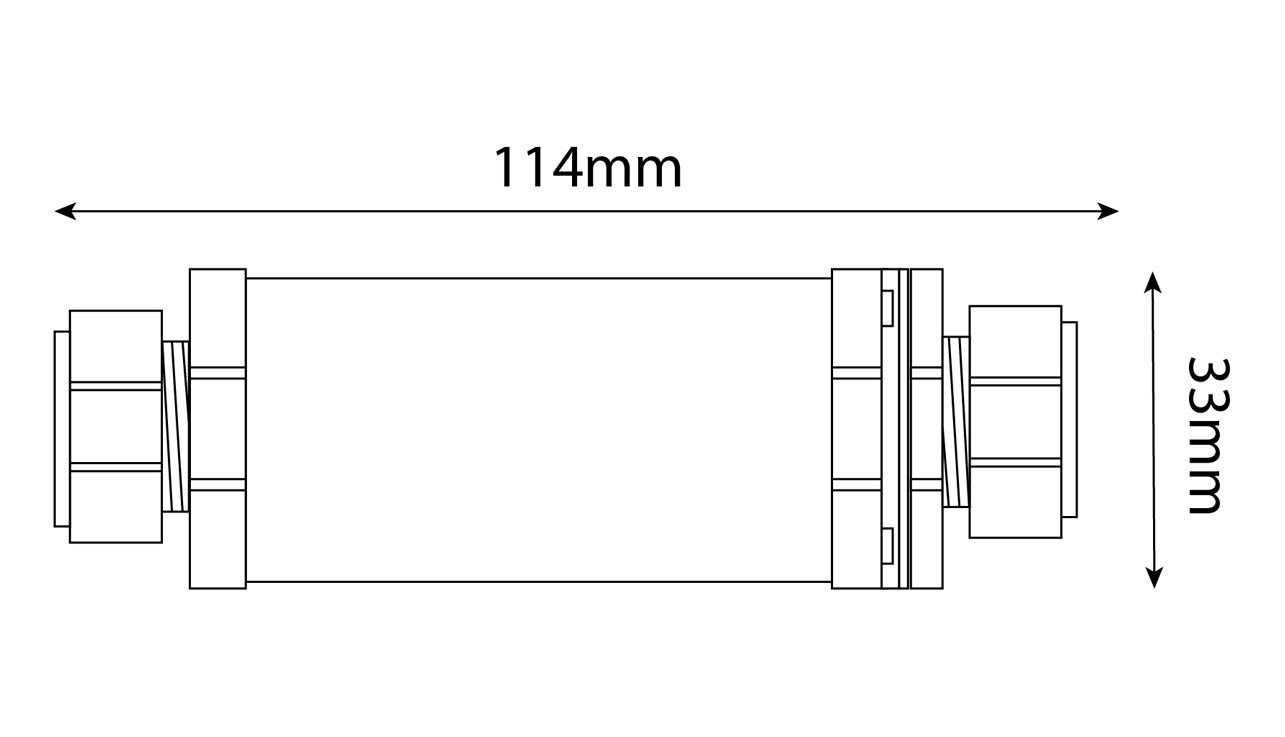In-Line IP68 Connector – 20A | DETA Electrical