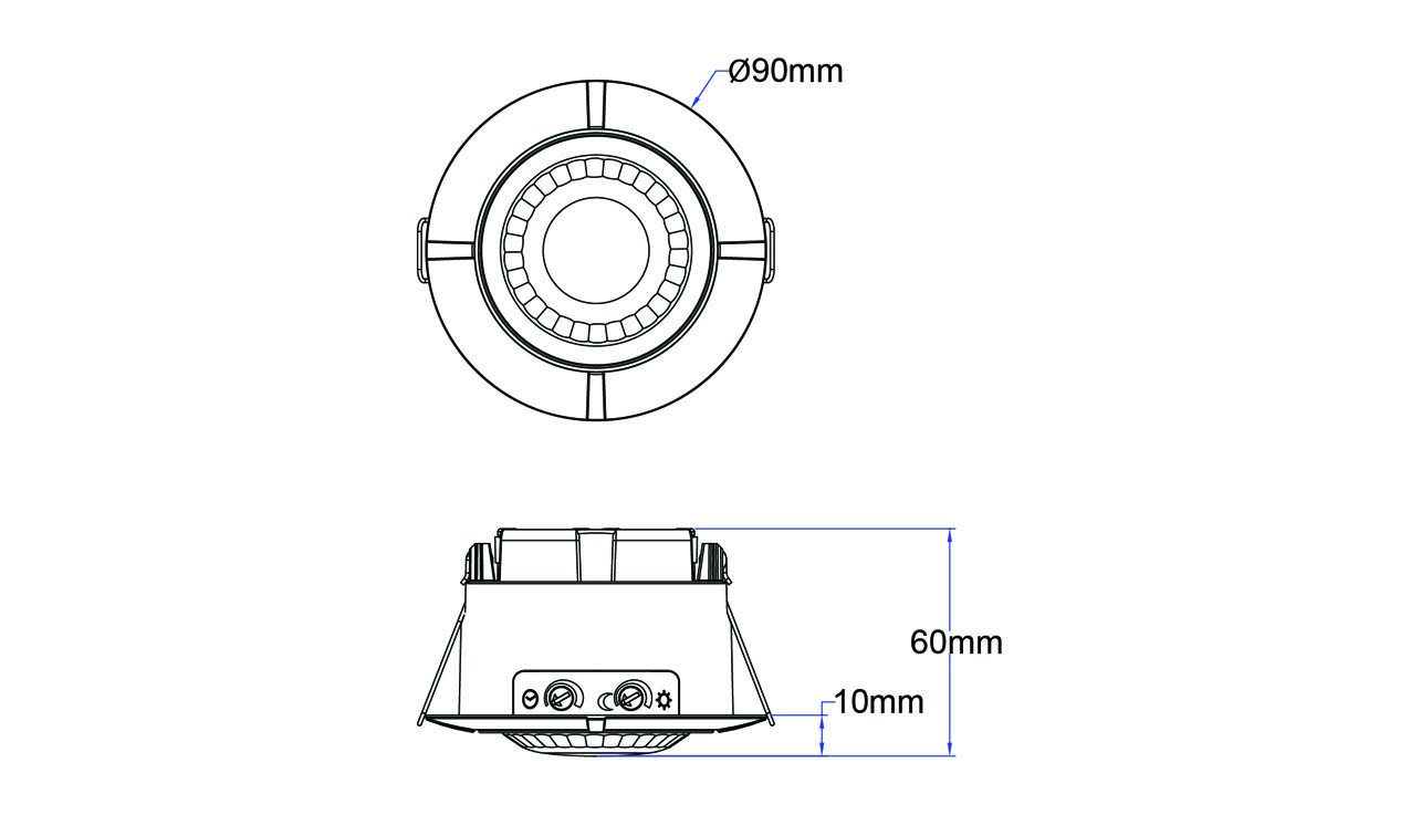 PIR Presence Detector - Flush Mount | DETA Electrical