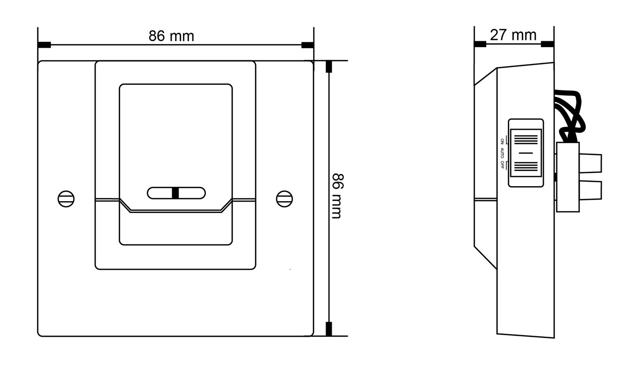 Suretime PIR Automatic Light Switch - 2 Wire | DETA Electrical