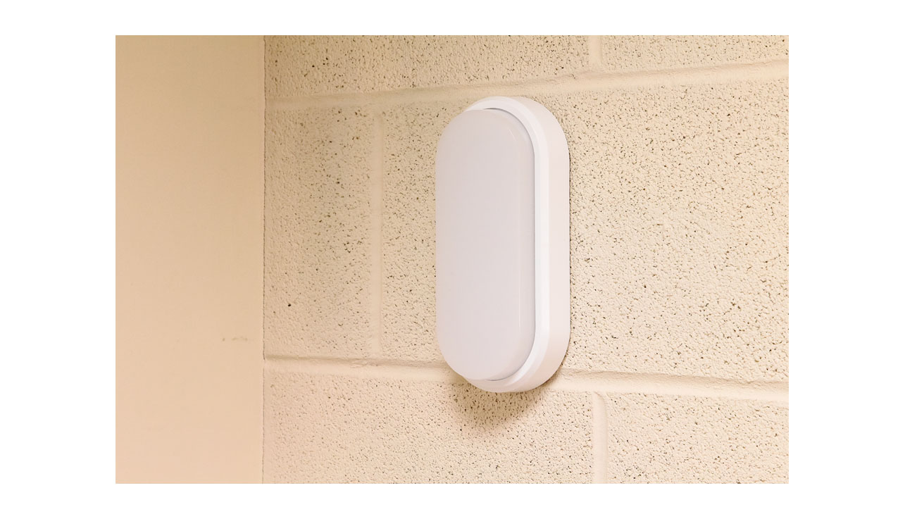 12W Slimline LED Energy Saver IP54 Oval Wall/Ceiling Light – White ...