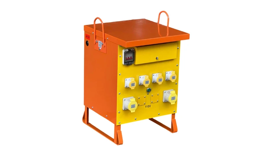 10kVA Three Phase Step Down Transformer 415V Input Orange | DETA Electrical
