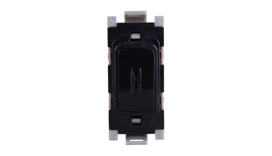 Grid Key Switch 20A Intermediate Black | DETA Electrical