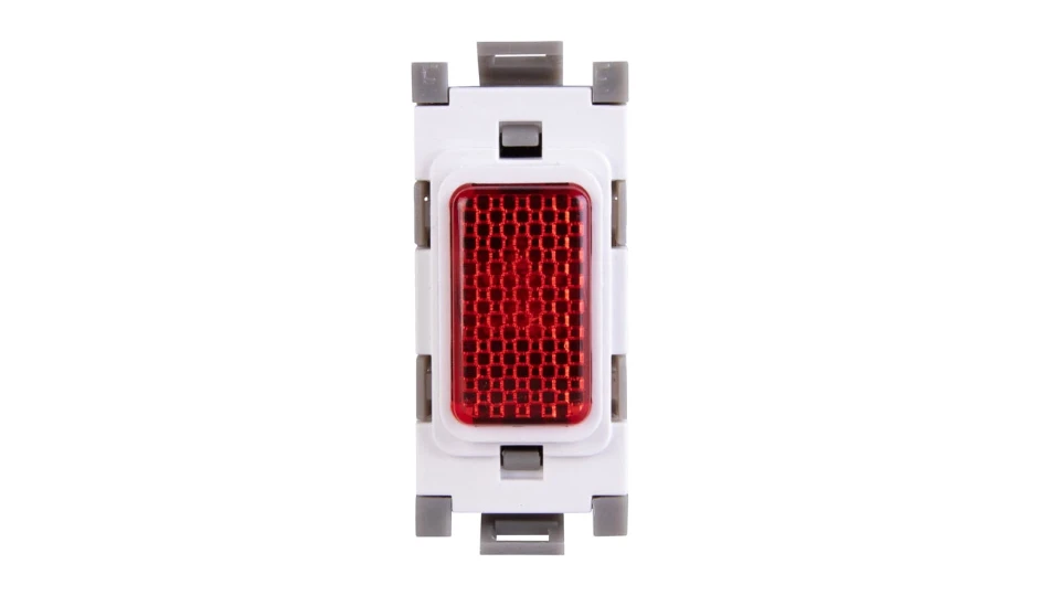 Grid Neon 240V Red White Insert | DETA Electrical