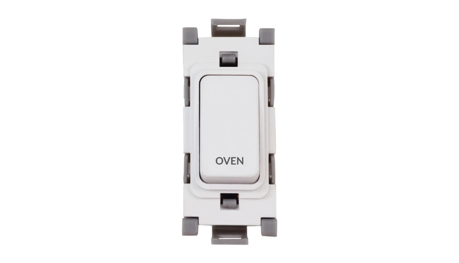 Grid Switch 20A DP Oven White | DETA Electrical