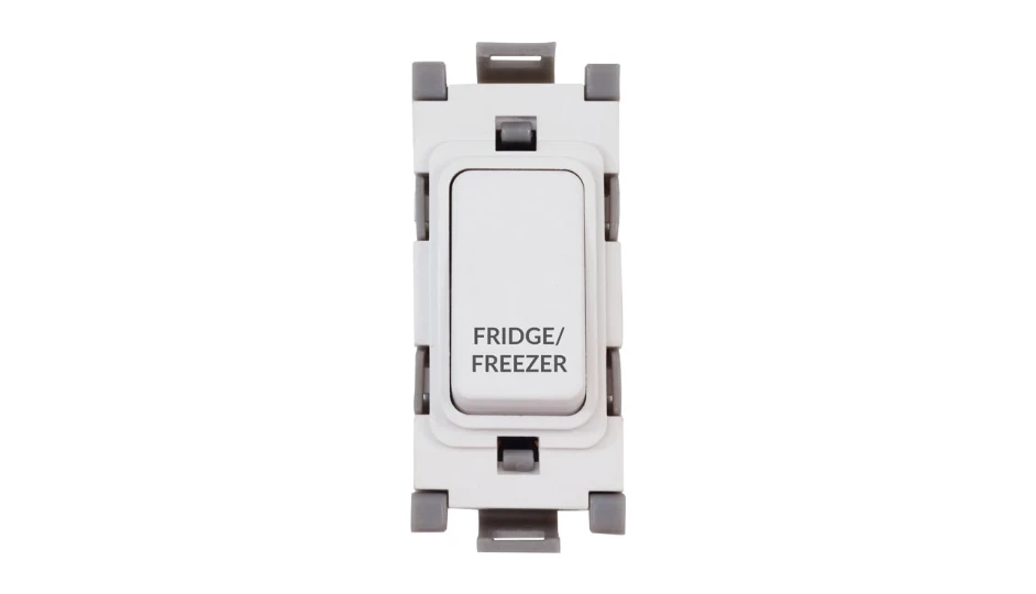 Grid Switch 20A DP Fridge Freezer White | DETA Electrical