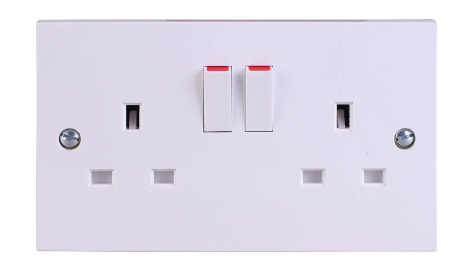 Original 2 Gang 13A Switched Socket SP | DETA Electrical