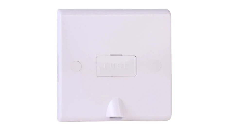 Slimline 13A Unswitched Spur with Bottom Flex Outlet | DETA Electrical
