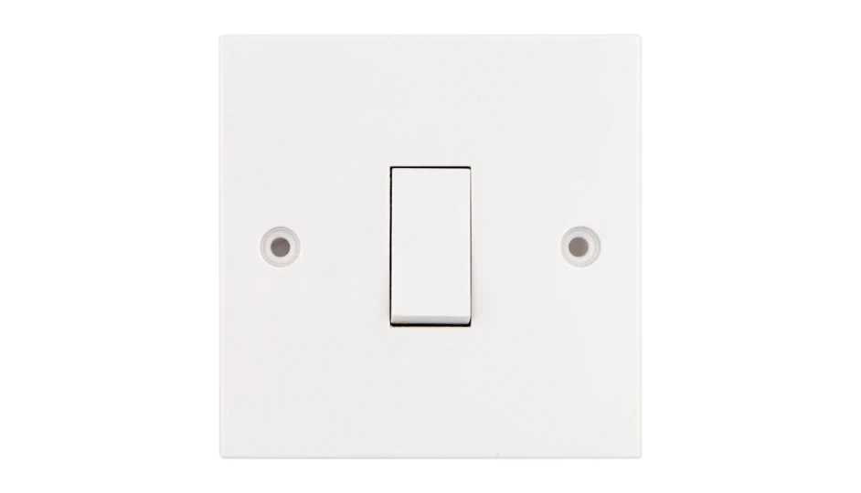 Square 1 Gang 1w 10AX Plate Switch | DETA Electrical