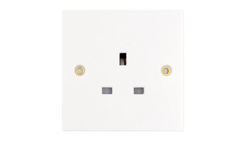 Square 1 Gang 13A Unswitched Socket | DETA Electrical