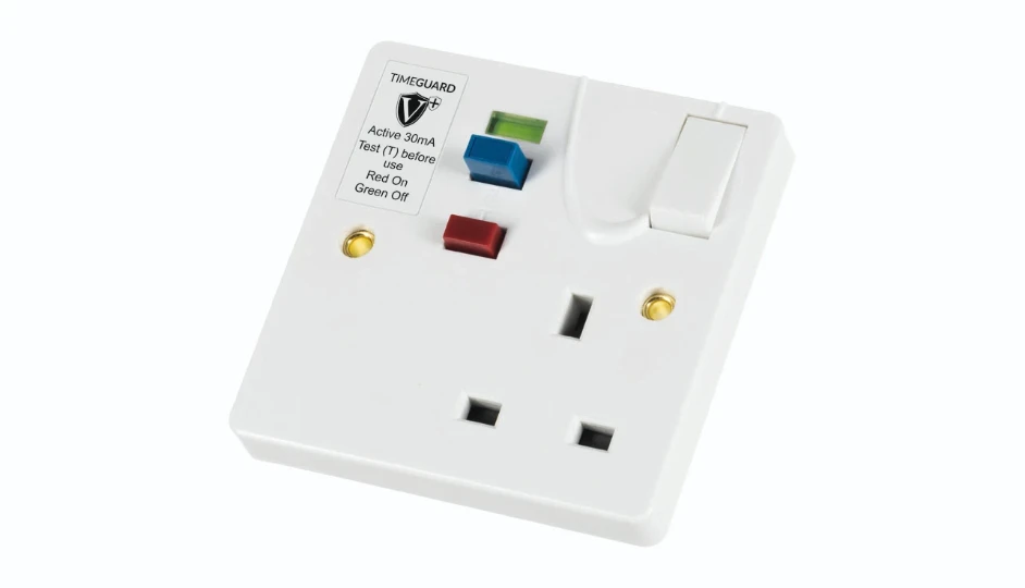 Valiance+® RCD Protected Single Gang White Switched Socket – Active ...