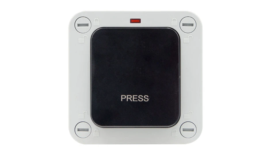 Weathersafe IP66 1 Gang 2 Way 20AX Press Switch with Neon | DETA Electrical