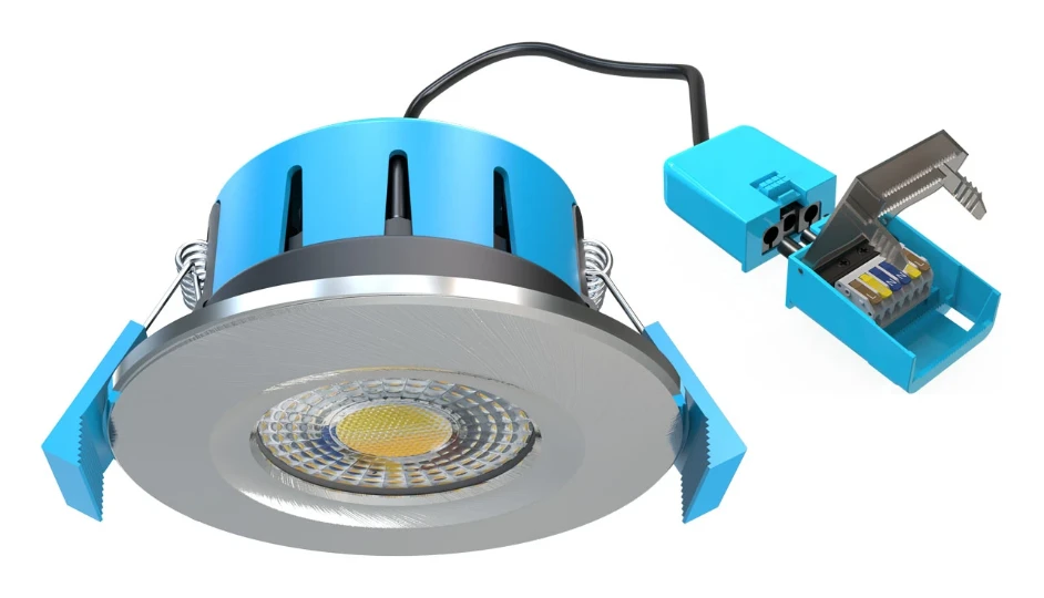 Deta 5-8W Power Selectable CCT4 IP65 Integrated Fire Rated Downlight ...