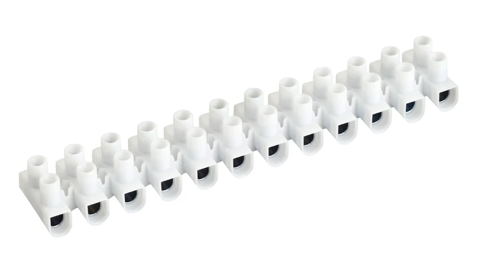Tower 15A 12 Way Connector Strip (Pack of 10) | DETA Electrical