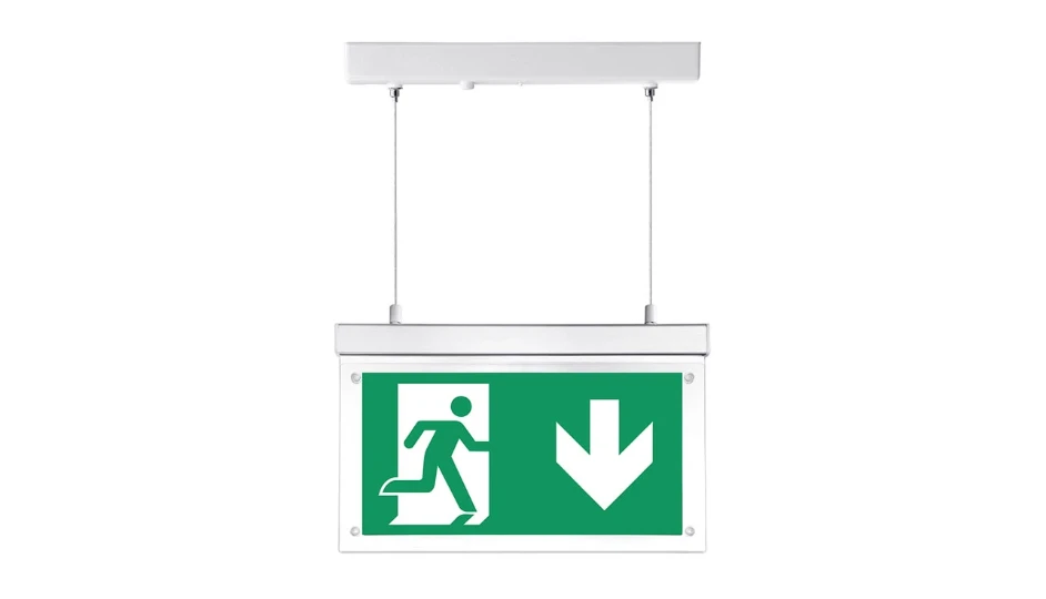 Razor 2W 6000K IP20 Emergency Hanging Blade Exit Sign 220-240V | DETA ...