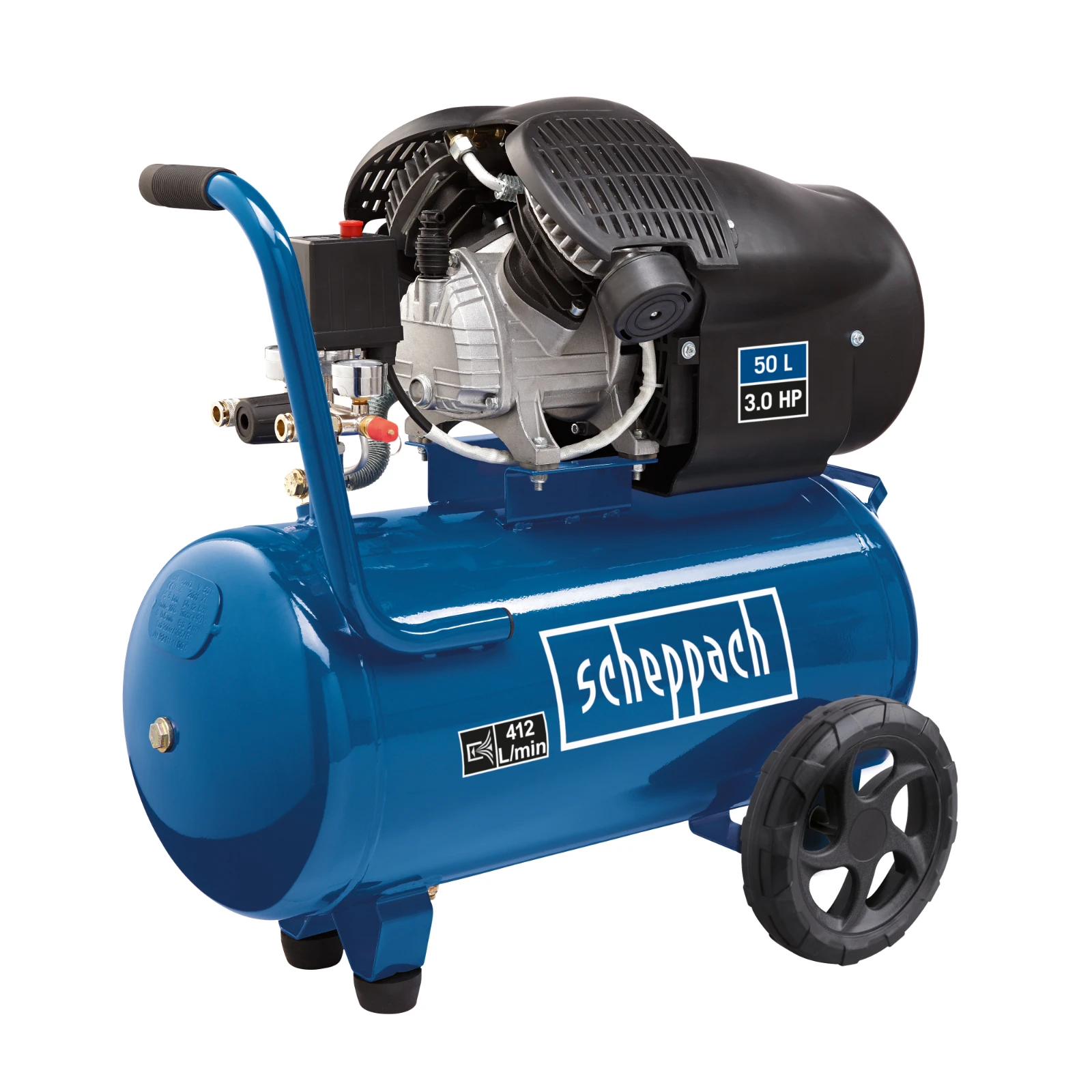 Scheppach Compressor HC53DC 50L - 2 cilinder (5906102901), Scheppach ...