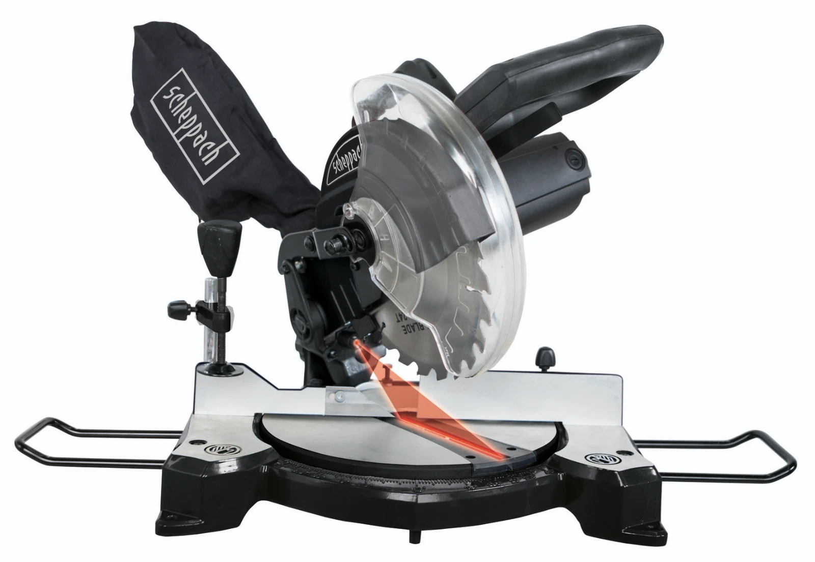 Scheppach Afkortzaag 8 HM80L 1500W zwart (5801102901), Scheppach | Tools - Scheppach.nl