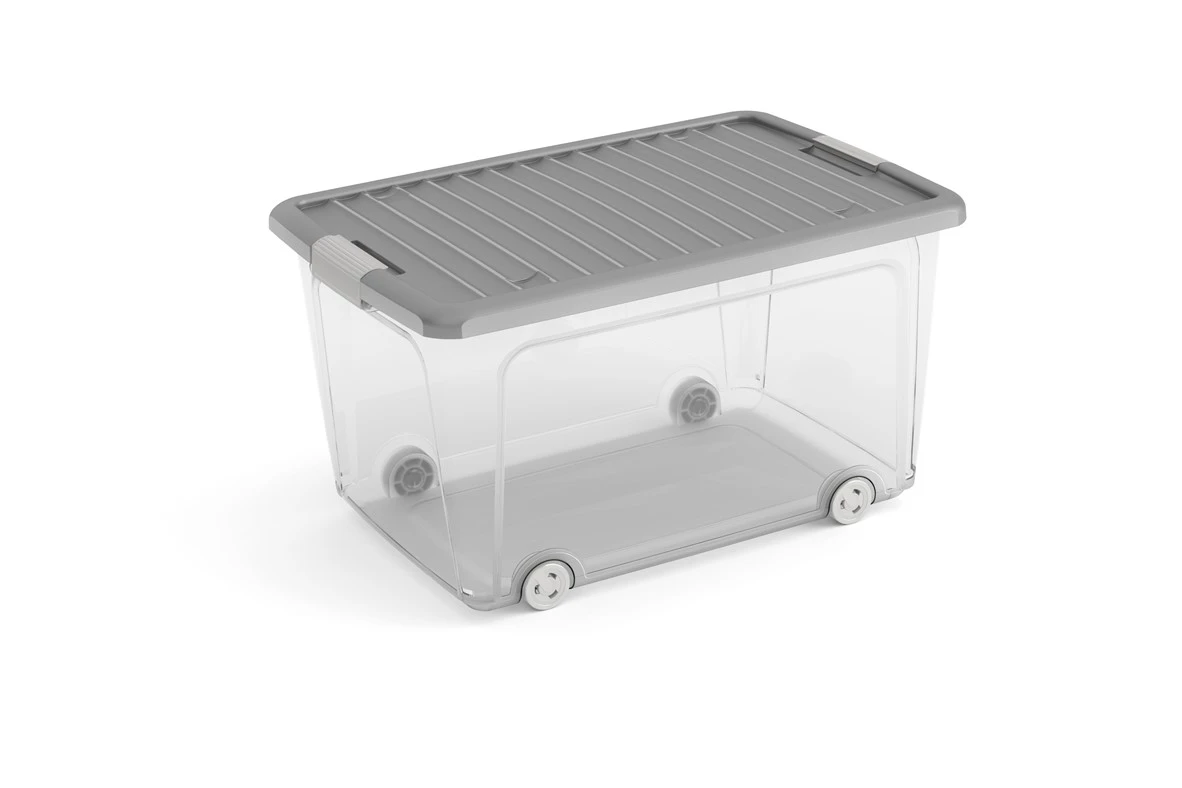 Kis W Box L 50L Transparant/grijs (8083000085401), Kis | Opbergen ...